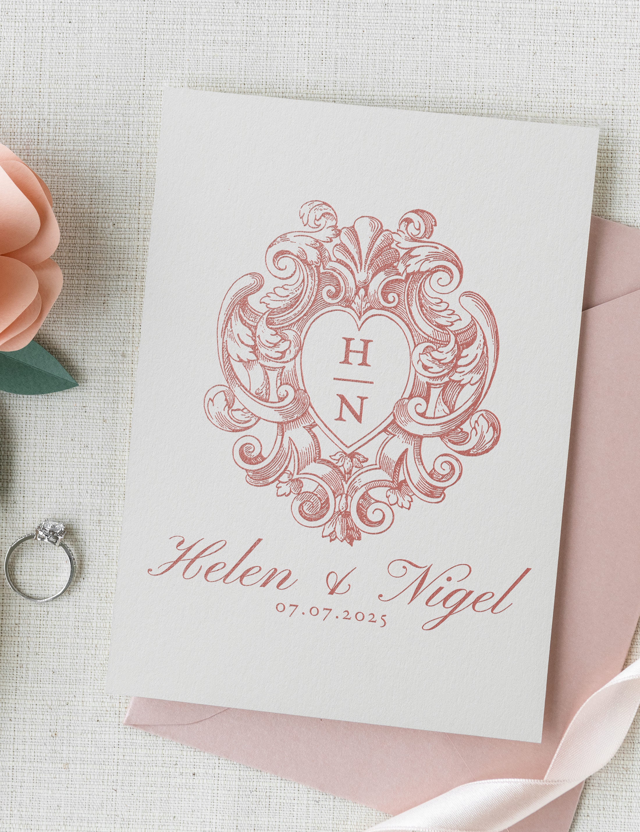 Editable Wedding Crest Logo | Wedding Monogram Logo Design | DIY Logo ...