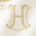 HU Vintage Wedding Monogram Logo UH Digital Download - Etsy