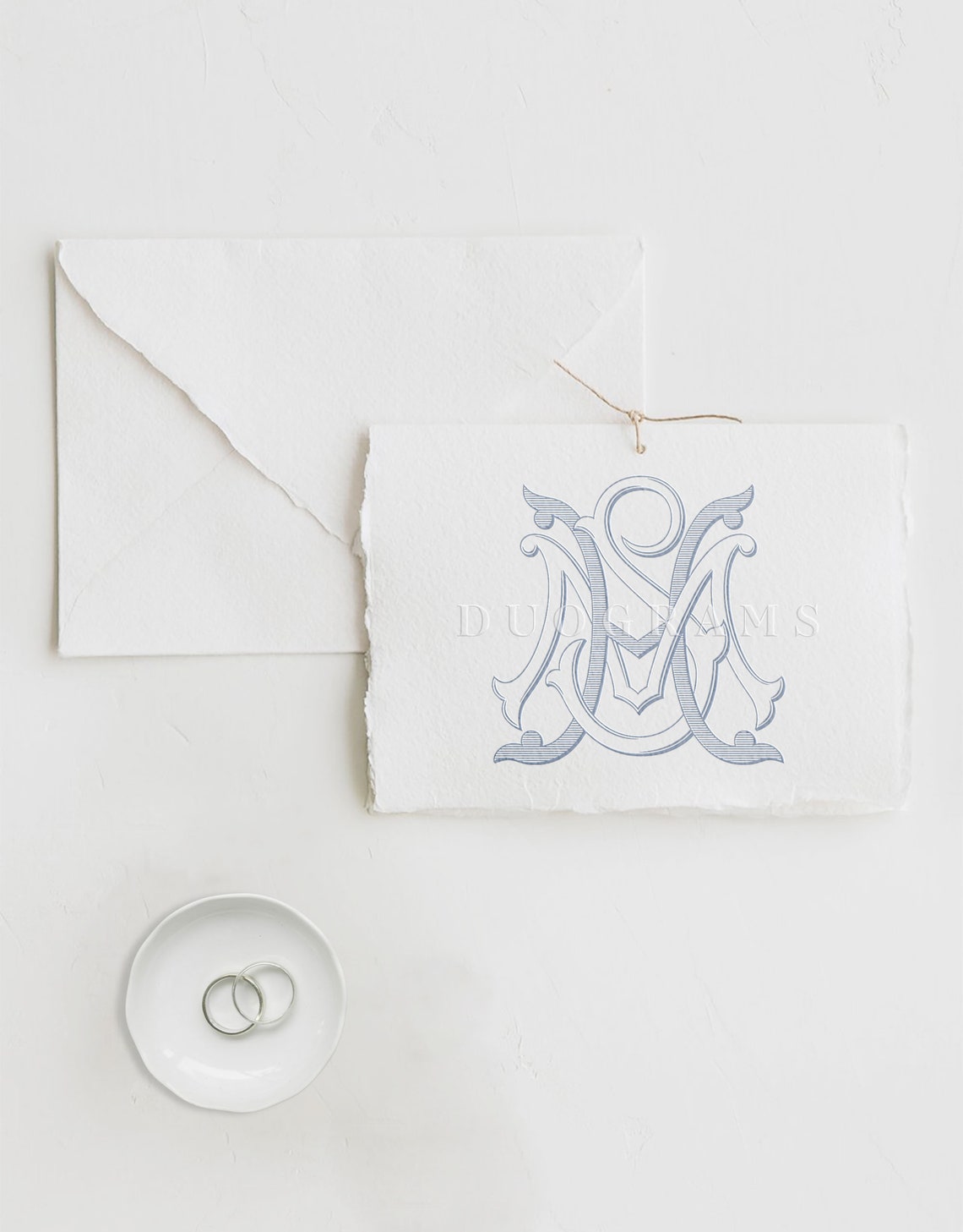3 Letter Wedding Monogram Logo Design MHS or SHM Instant Download HMS ...