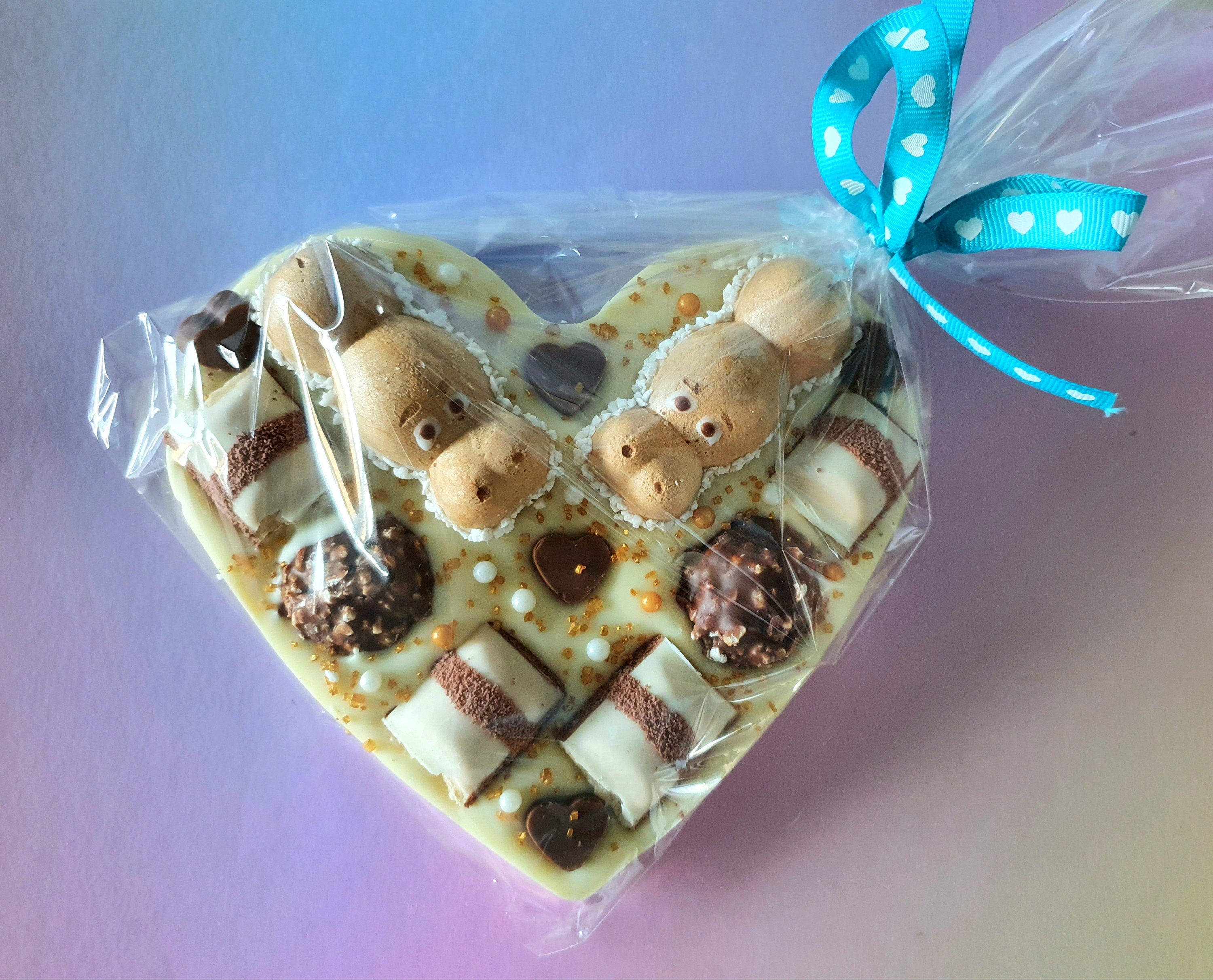 Chocolate Heart Kinder Bueno Happy Hippo Ferrero Rocher Gift - Etsy