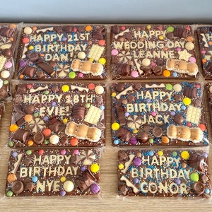 Personalised Chocolate Slab, Birthday Gift or Any Occasion - Etsy UK