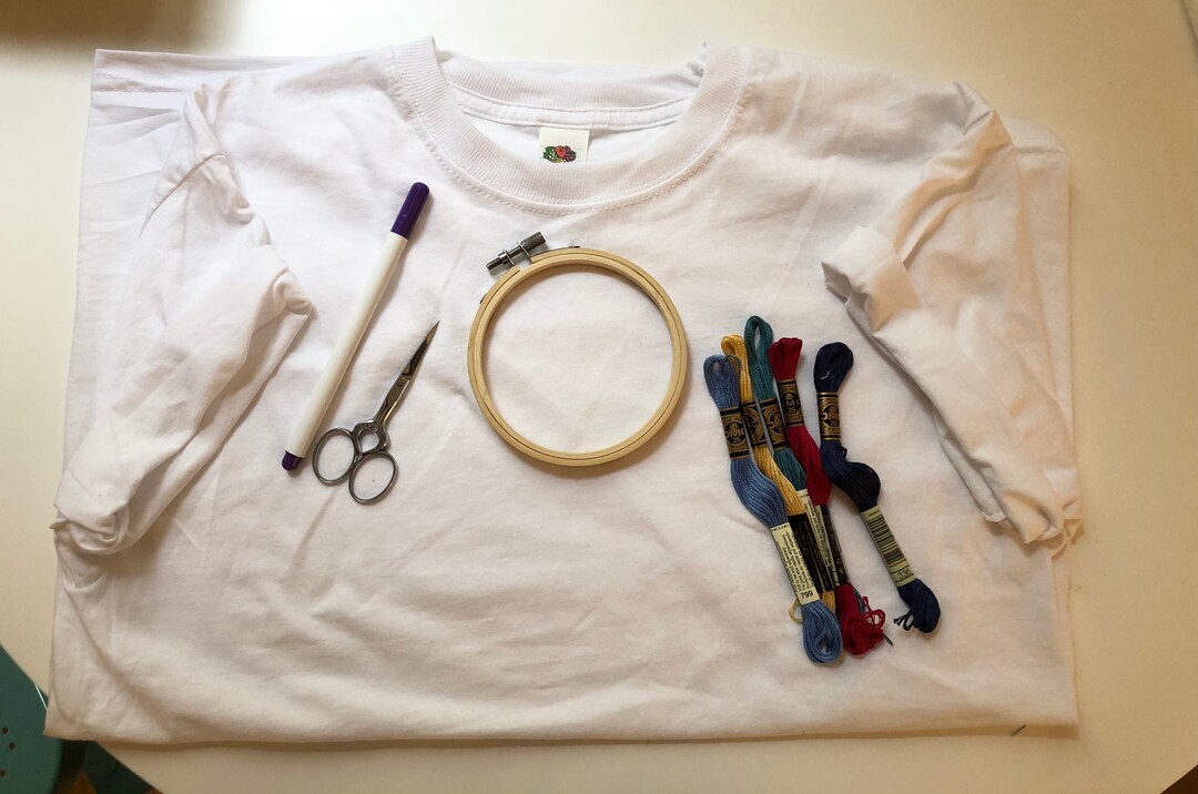 Custom Embroidered T-shirts - Etsy