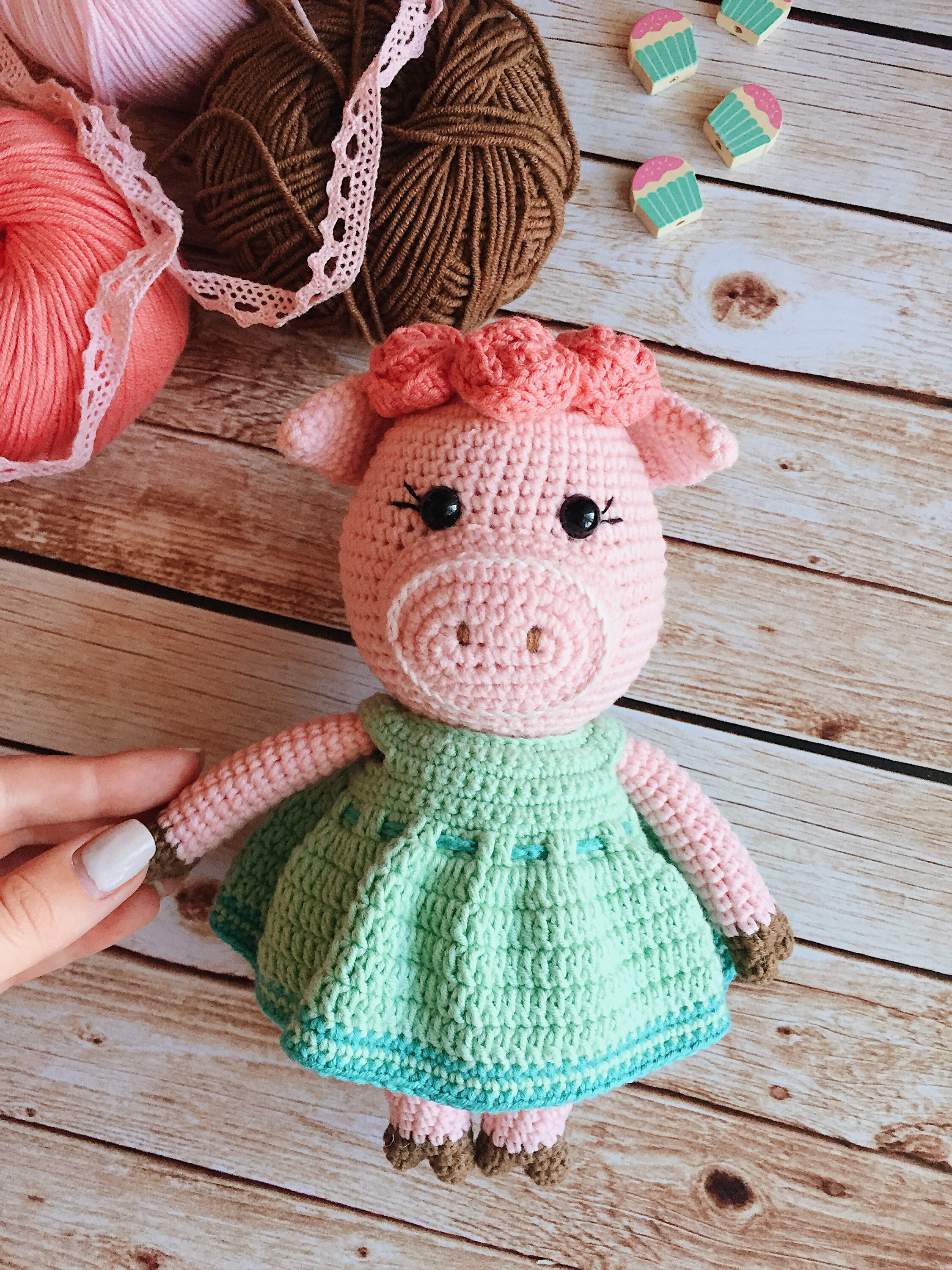 AMIGURUMI PATTERN Crochet Piggy Pattern Amigurumi Piggy - Etsy