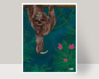 Sloth Printable Wall Art Nursery Decor.sloth Painting Home Decor Sloth ...