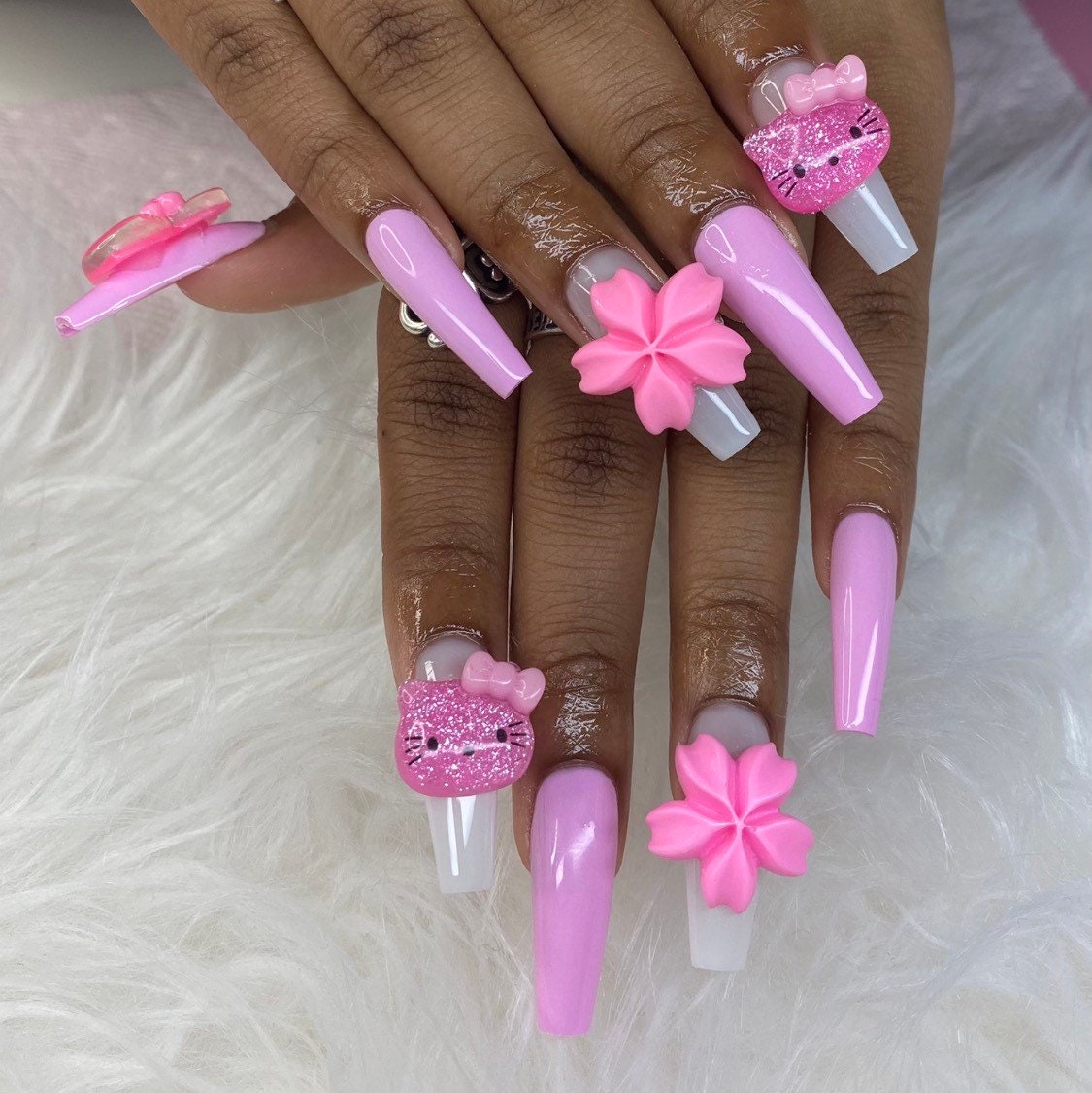 Light Pink Kawaii Assorted Charm Mix - Etsy