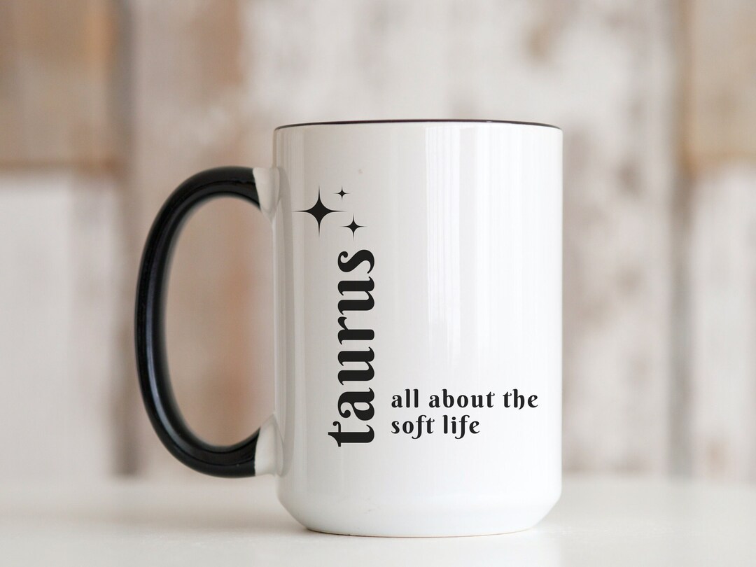 Funny TAURUS Mug With Black Handle, Taurus Skinny Tumbler, Taurus ...
