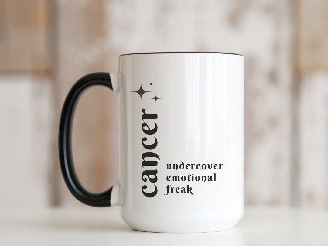 Funny CANCER Mug in Black Handle Cancer Tumbler Cancer - Etsy