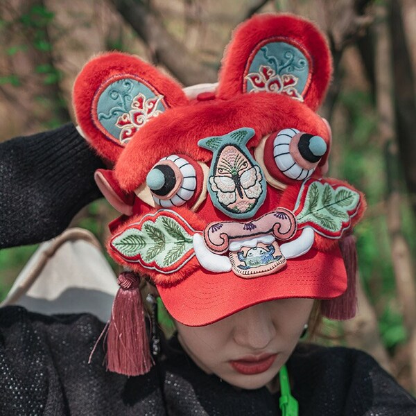 Chinese Tiger Head Hat - Etsy