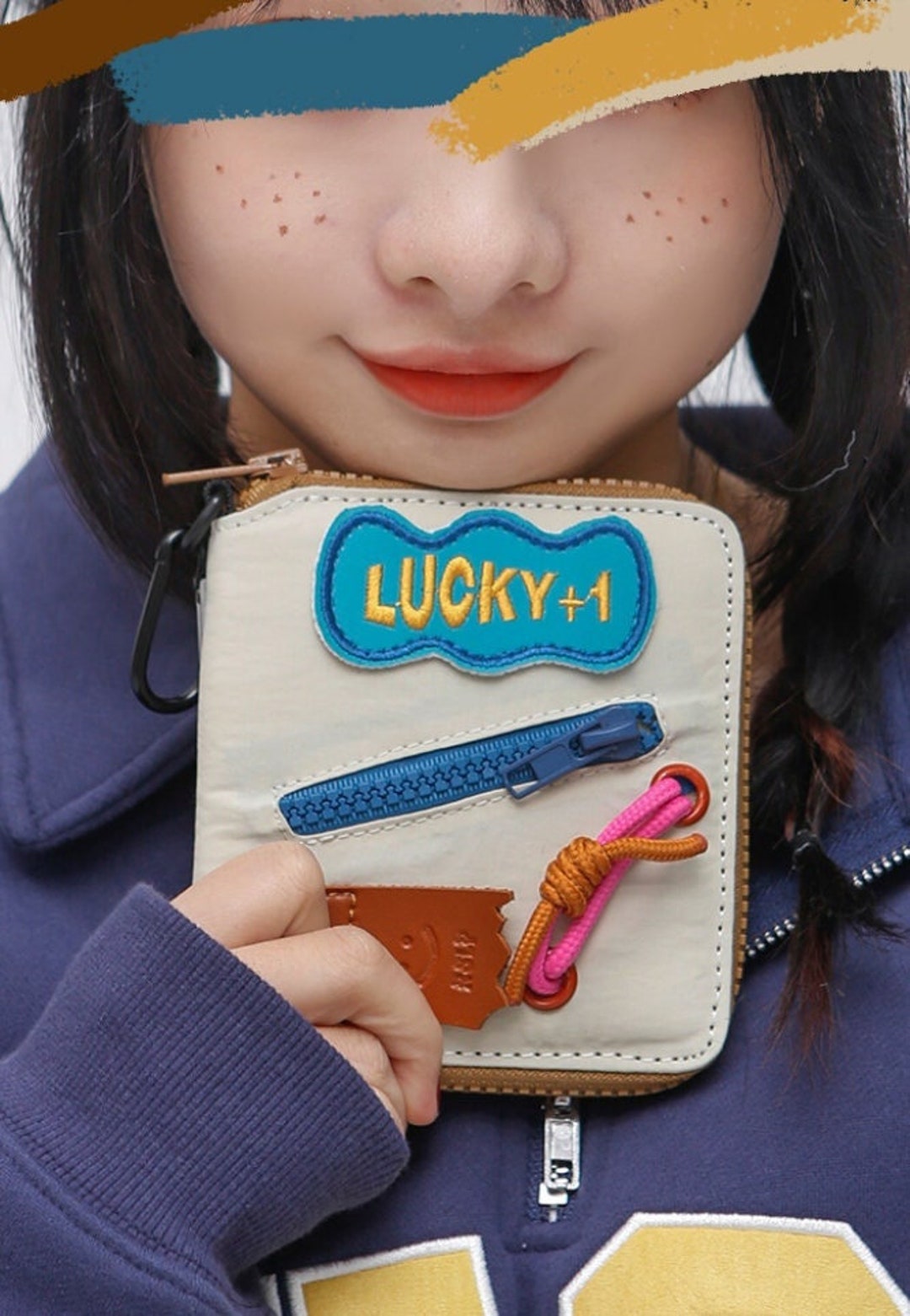 Original Cartoon Walletcute Coin Pursegirls Walletcartoon Stitching ...