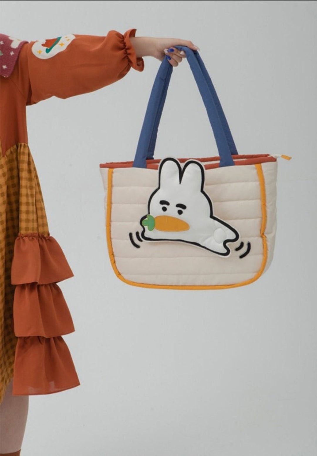 ORIGINAL Cute Cartoon Bunny Shoulder Bag. Large Capacity Tote Bag for ...