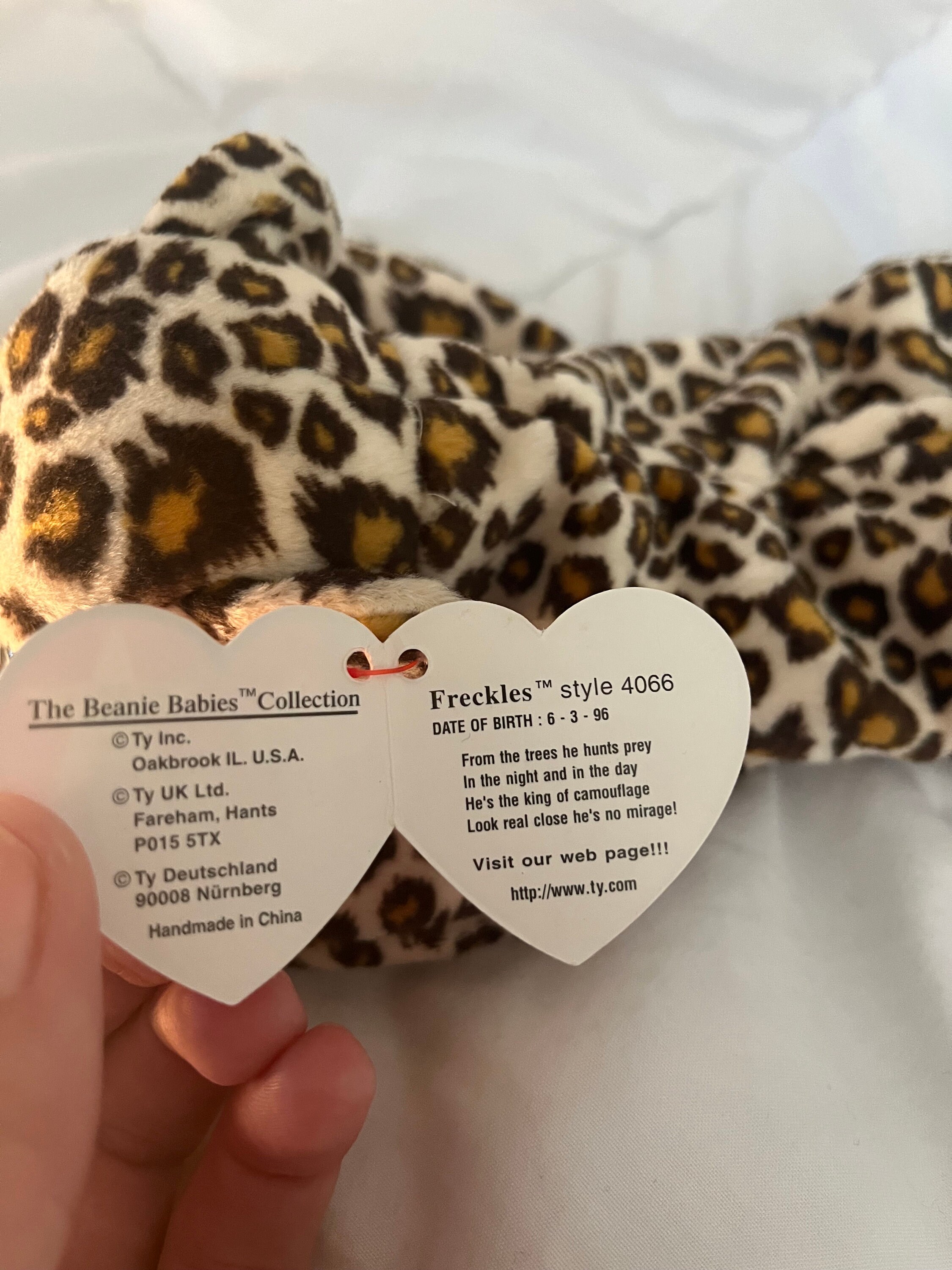 Freckles the Leopard Vintage Beanie Baby - Etsy