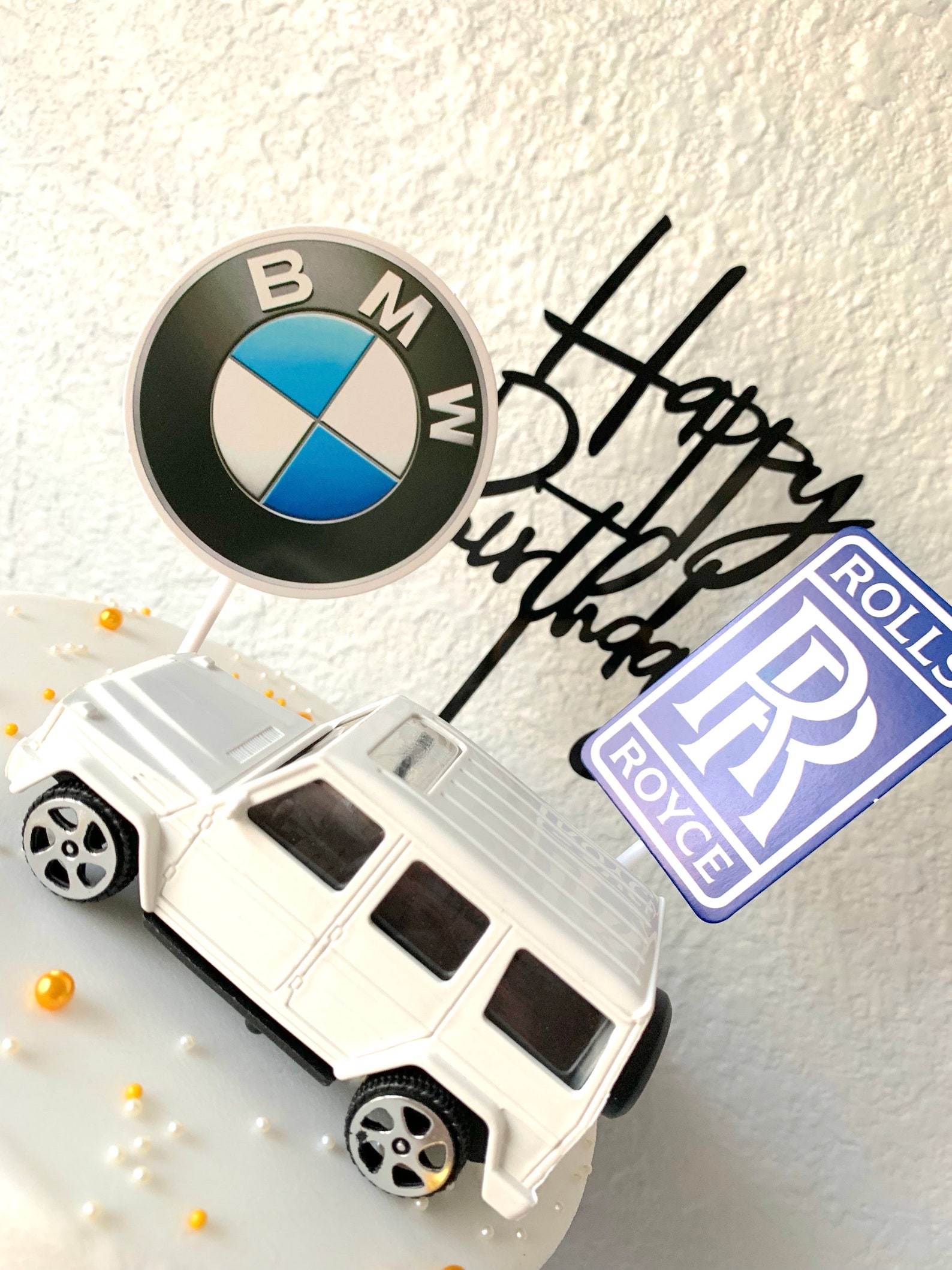 Luxury Car Cake Topper Boy Man Birthday Cake Decoration Toy Set - Etsy