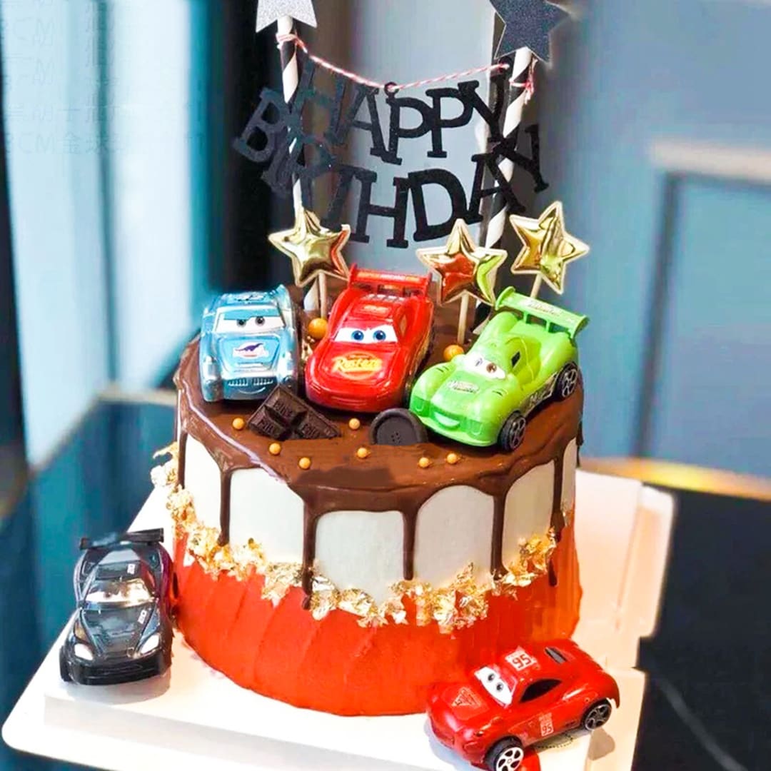 Little Stars Car, Cake Topper, Birthday Cake Decoration, Toy Set,gift ...