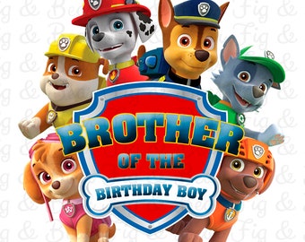 Paw Patrol Brother | Etsy