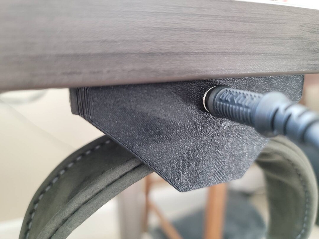 Hidden Desk Headphone Holder With Plug - Etsy
