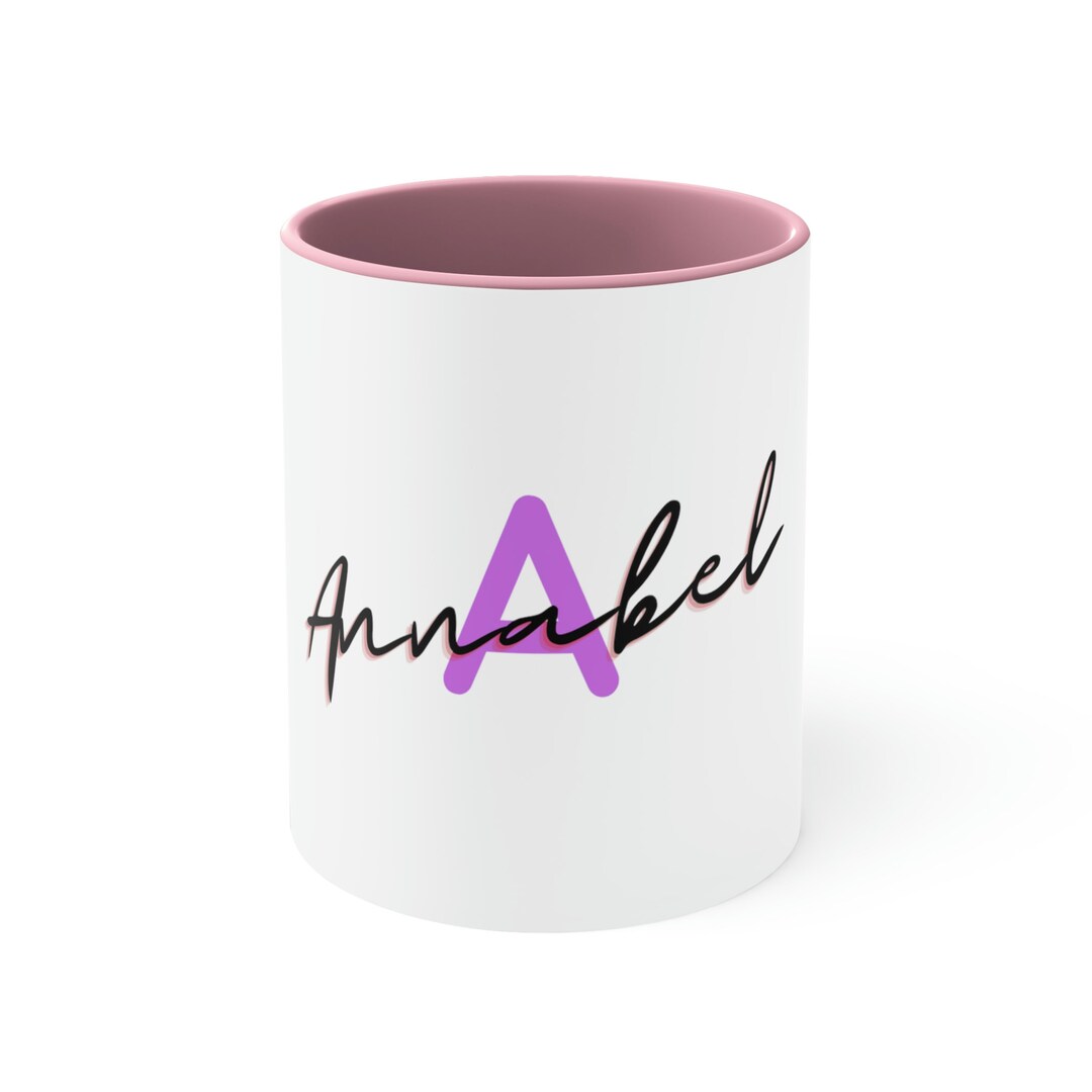 Personalised Initial and Name Mug, Custom Name, Personalised Gift ...