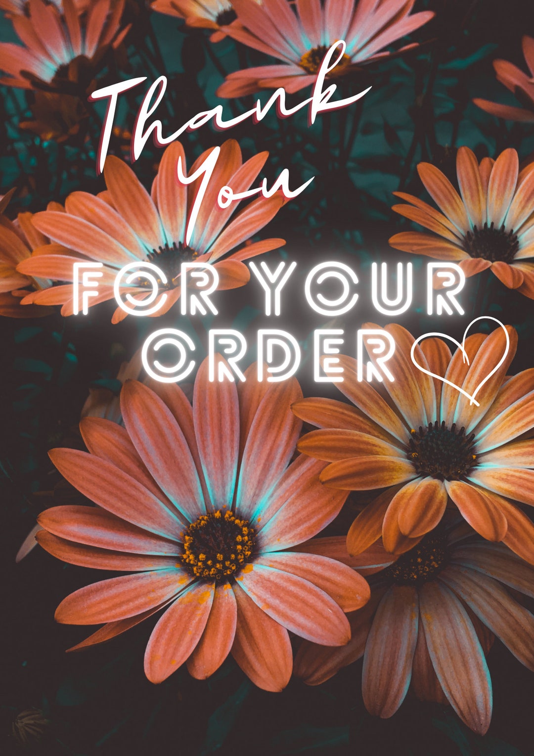 Thank You for Your Order Cards 10pk - Etsy