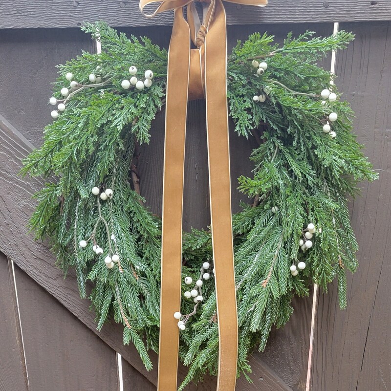 Cedar Wreath - Etsy
