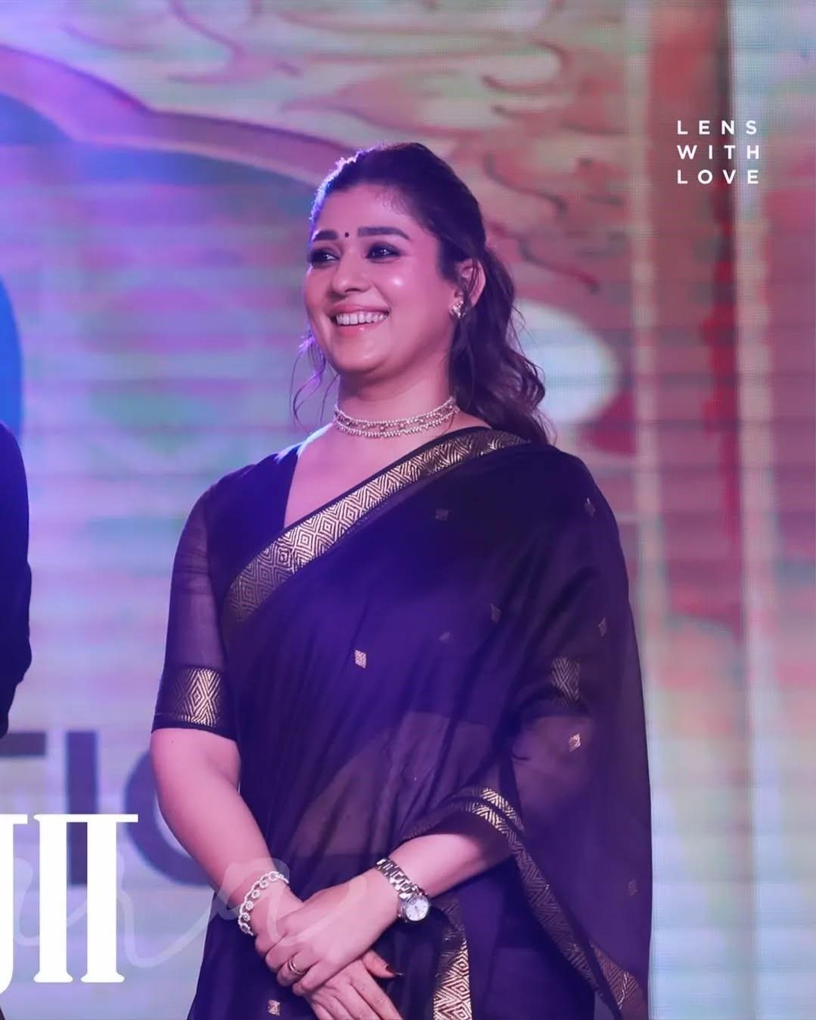 Nayanthara Banarasi Soft Silk Saree | Blue Small Buti Design With ...