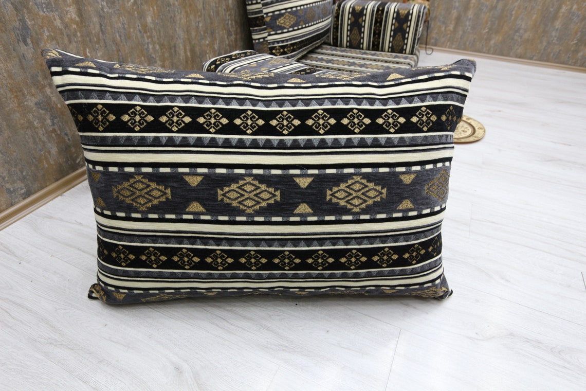 Grey Cushion Arabic Majlis Sofa Set Floor Couch Floor Pillow - Etsy