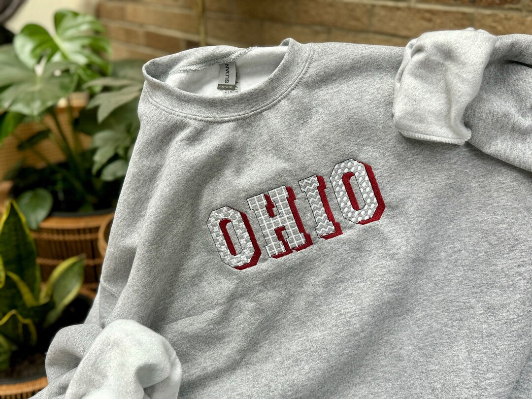 Embroidered Letter Sweater - Etsy