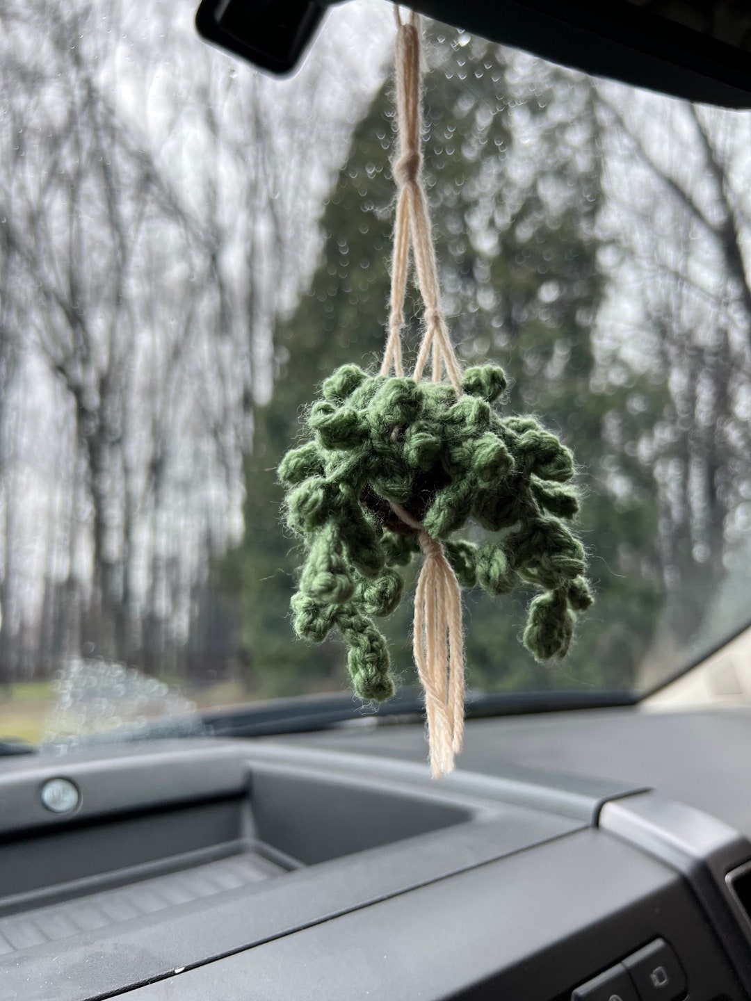 Mini Crochet Hanging Plant - Etsy