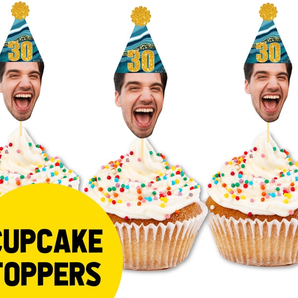 30th Birthday Cupcake Toppers - Etsy