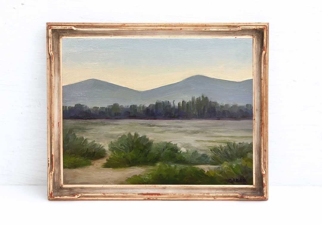 Original Oil Painting, Plein Air Landscape, Kananaskis Alberta ...