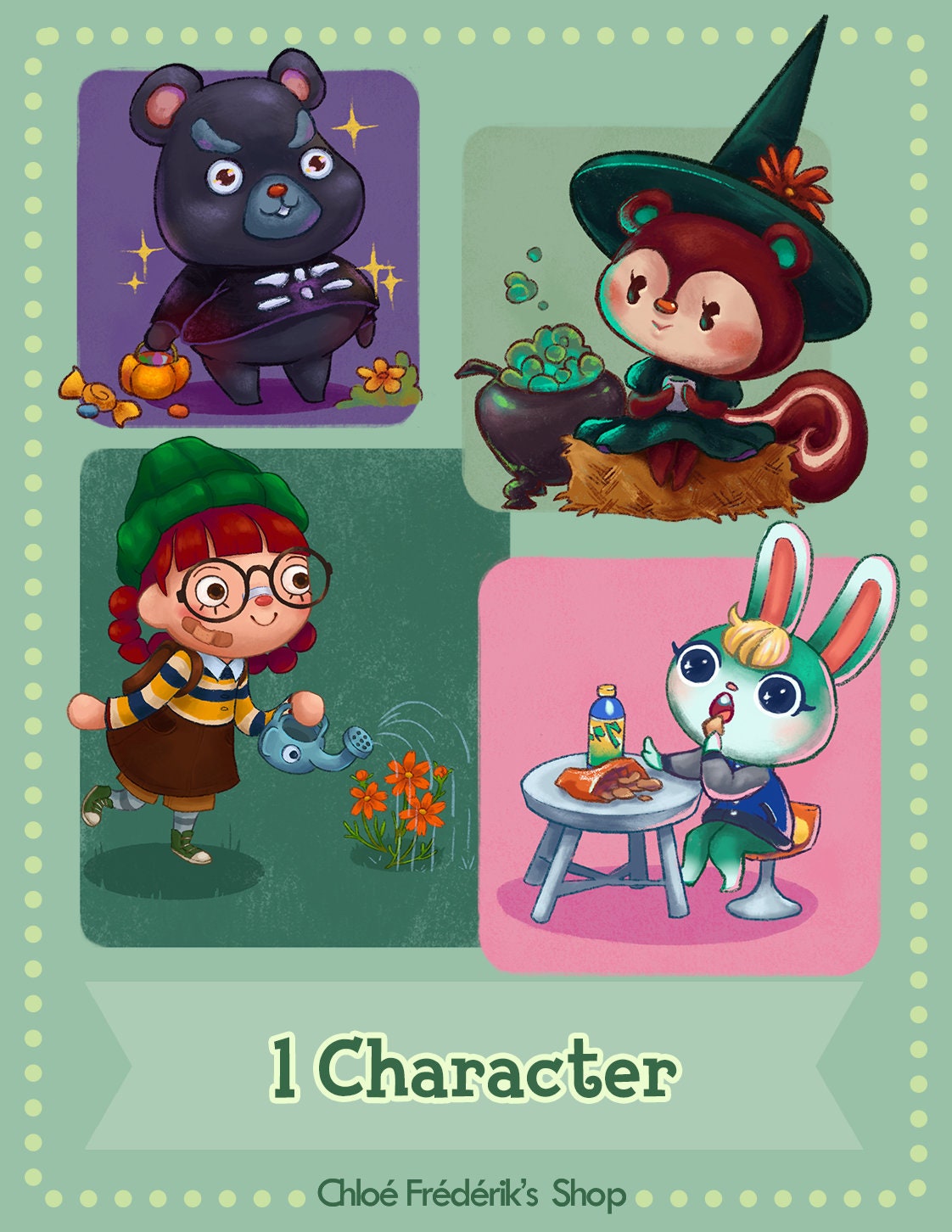 Digital Custom Animal Crossing Portrait - Etsy
