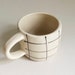 Handmade to Go Cup Striped *choose Color* Ceramic Cup With Straw ...