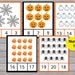 Snowflake Count and Clip Cards, Winter Preschool Game, Toddler Learning ...