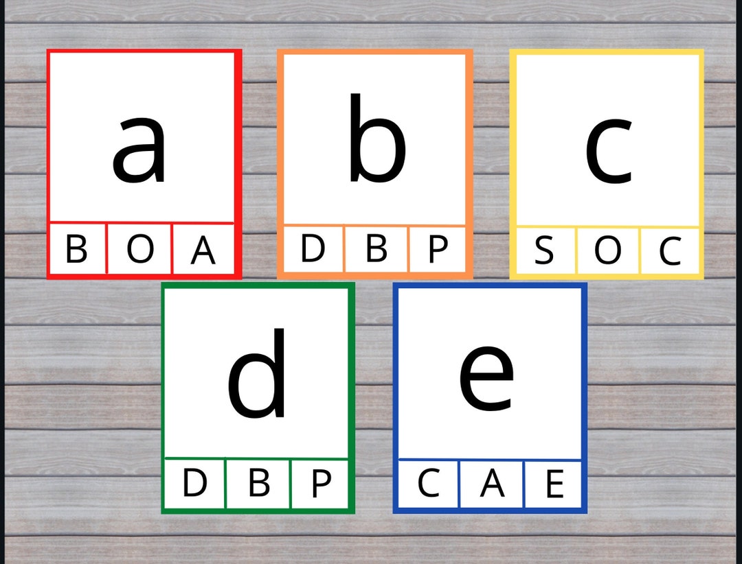 Alphabet Clip Card, Upper/lower Case Recognition, Preschool Learning ...