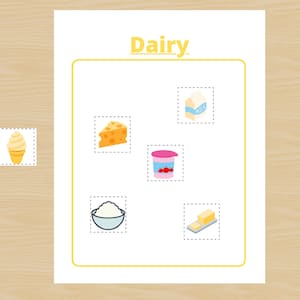 Food Group Sorting Activity, Food Pyramid Sorting, Fruit and Vegetable ...