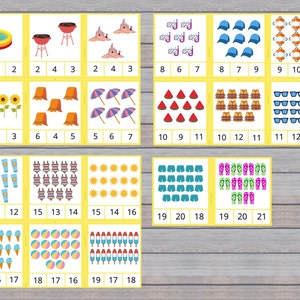 Count and Clip Card Bundle: Preschool Learning Game (printable) - Etsy