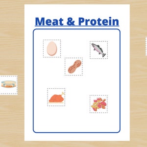 Food Group Sorting Activity, Food Pyramid Sorting, Fruit and Vegetable ...