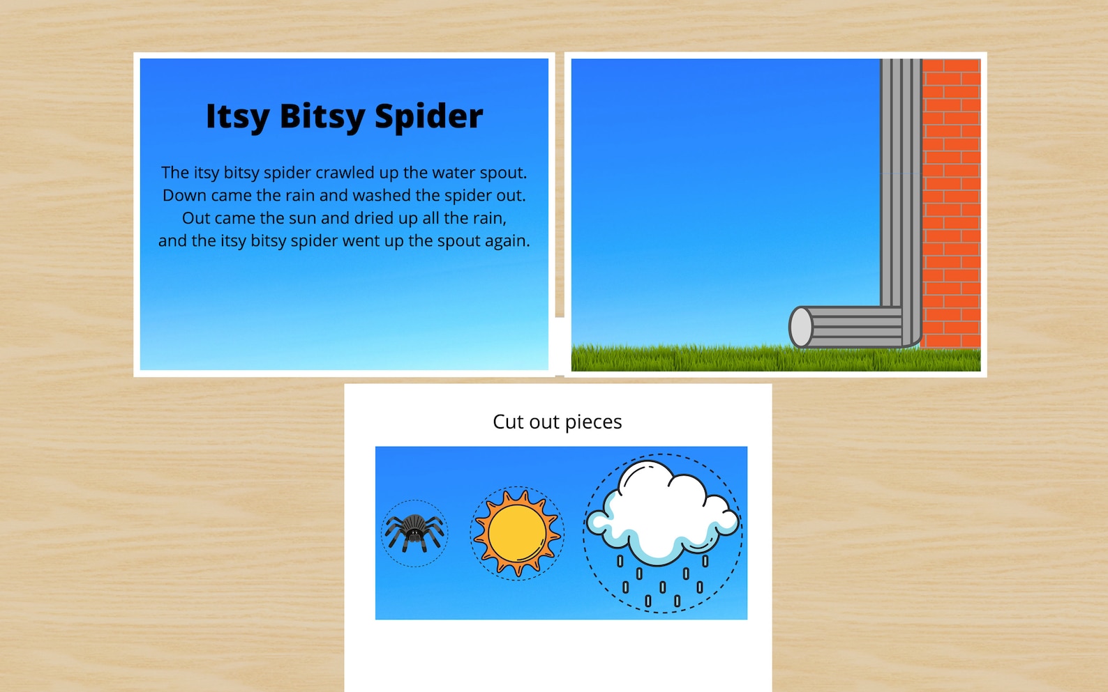 Itsy Bitsy Spider Printable Activity, Nursery Rhyme, Preschool Activity ...