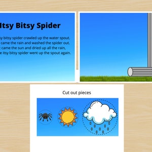 Itsy Bitsy Spider Printable Activity, Nursery Rhyme, Preschool Activity ...
