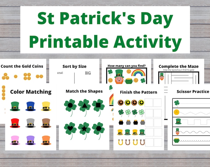 St Patrick's Day Movement Cards, St Patricks Day Classroom Activity, St ...