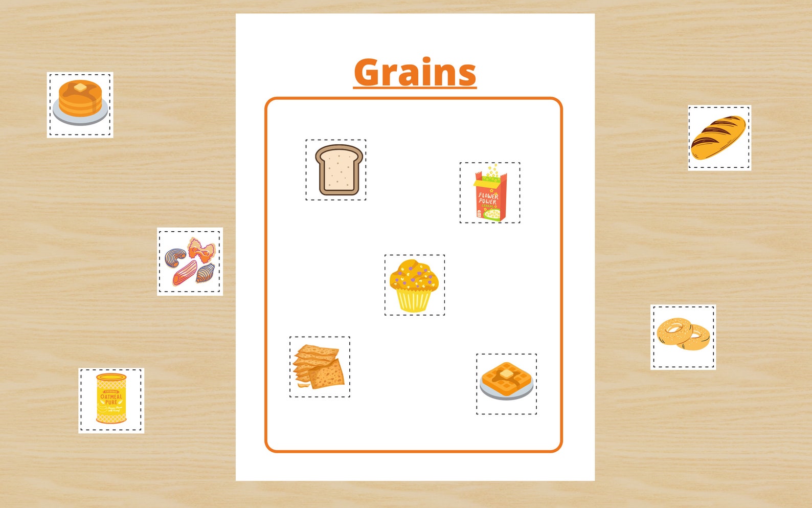 Food Group Sorting Activity, Food Pyramid Sorting, Fruit and Vegetable ...