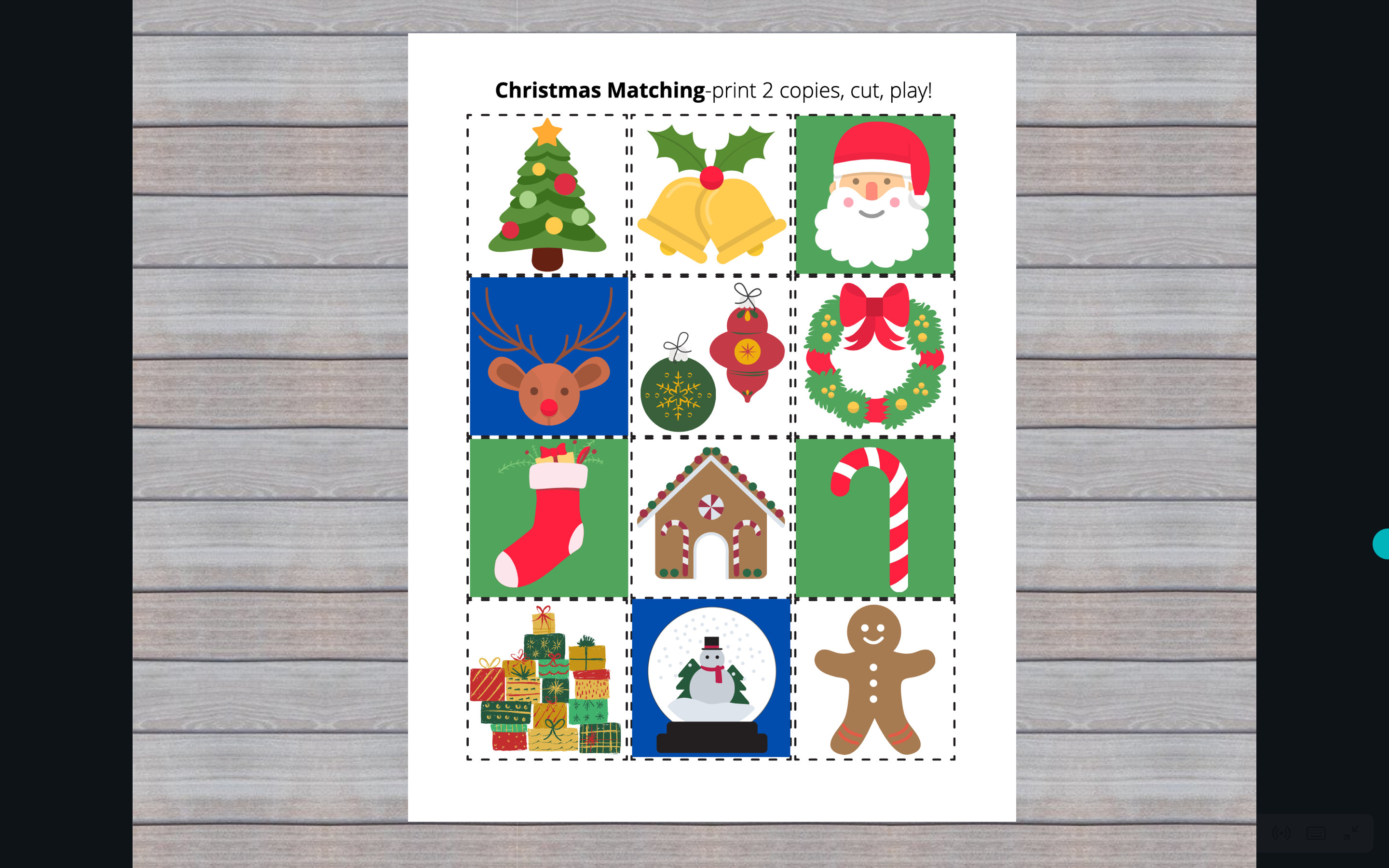 Christmas Matching Game, Christmas Memory Game, Printable Activity ...