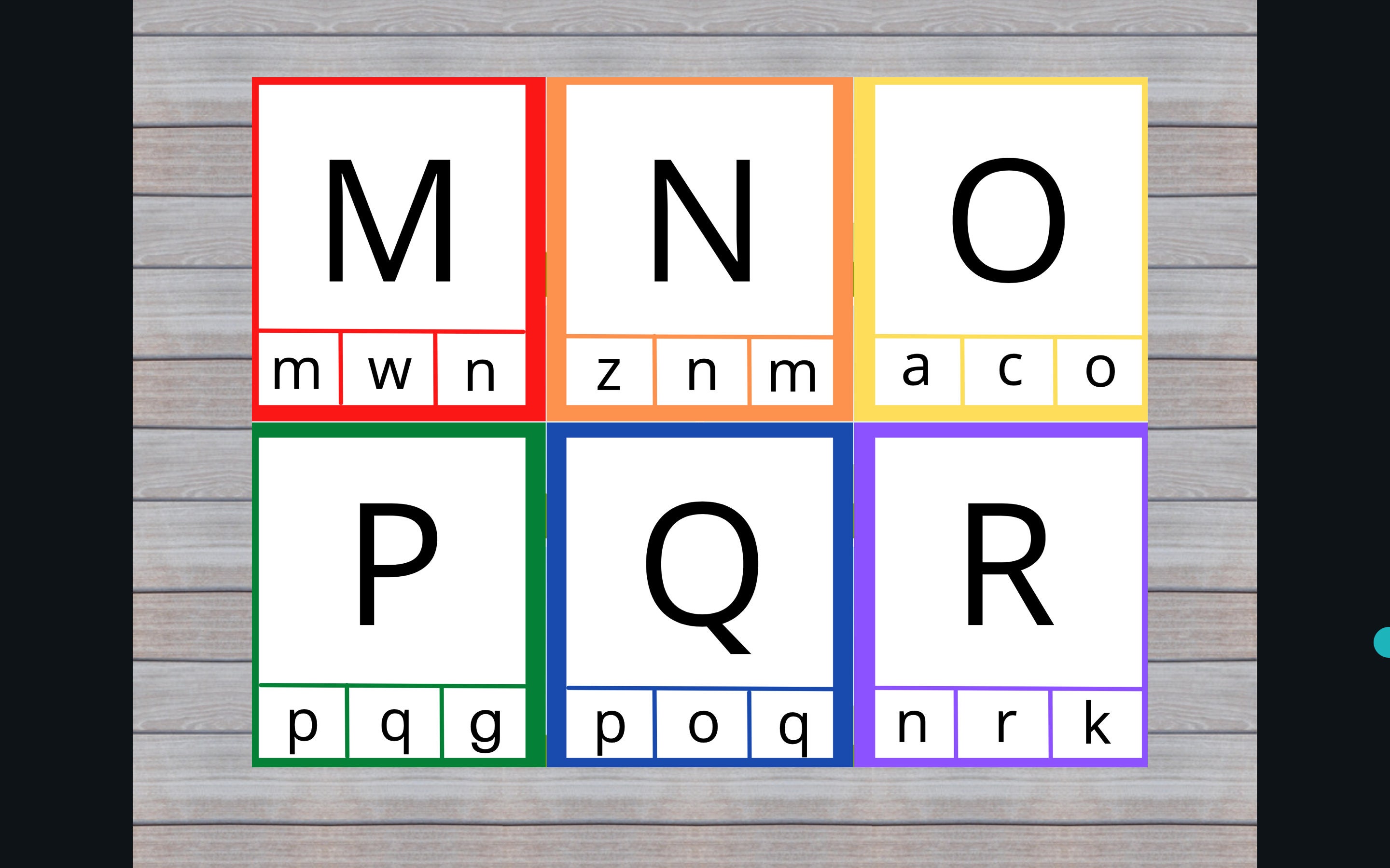 Alphabet Clip Card Upper/lower Case Recognition Preschool | Etsy