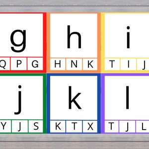 Alphabet Clip Card, Upper/lower Case Recognition, Preschool Learning ...
