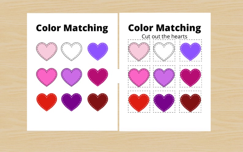 Valentine Preschool Activity Printable, Valentines Day, Toddler ...