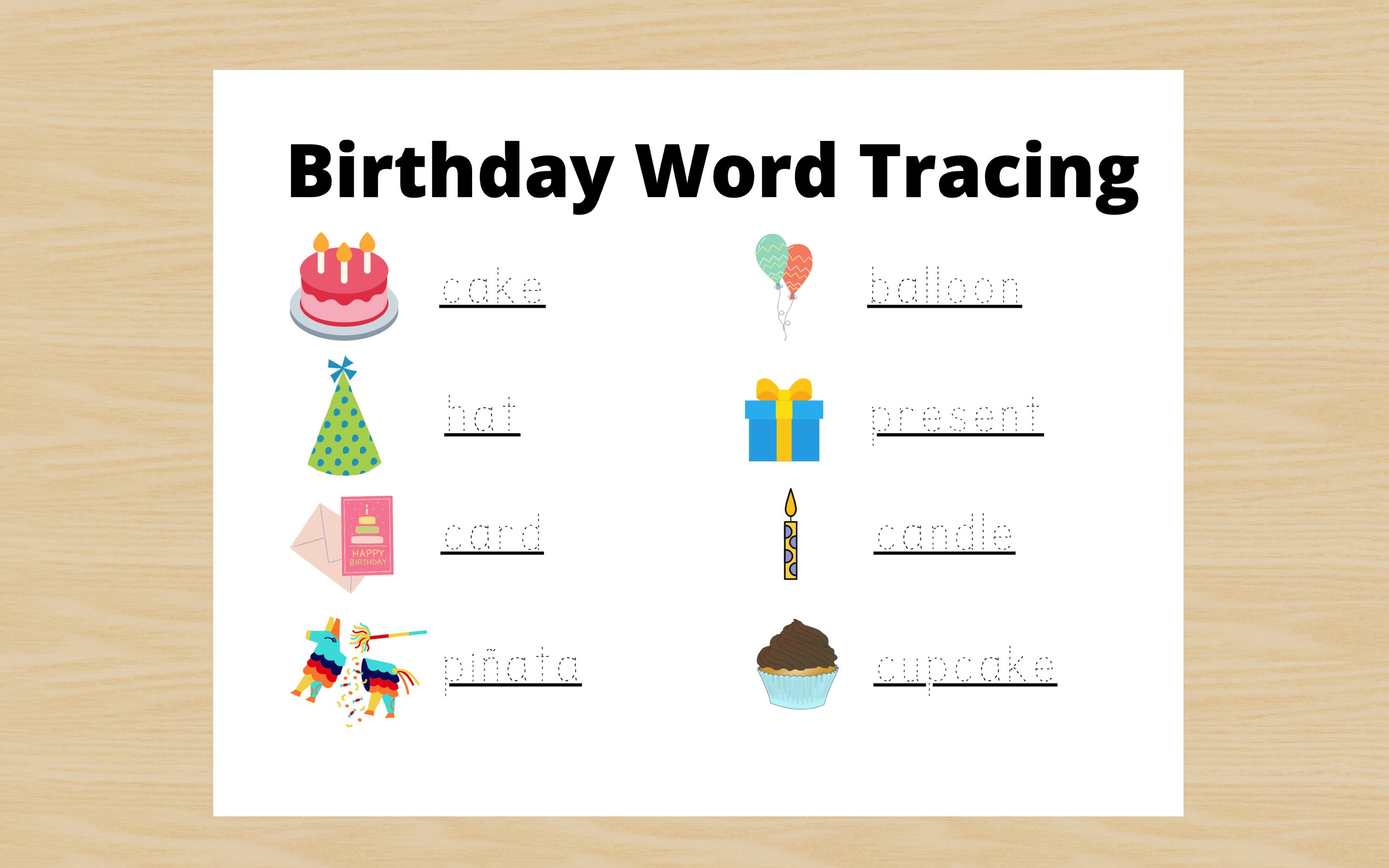 Birthday Busy Book, Birthday Busy Binder, Birthday Learning Binder ...