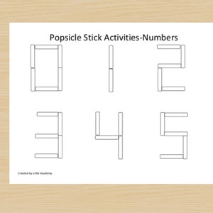 Popsicle Stick Preschool Activity Printable, Learning Alphabet ...