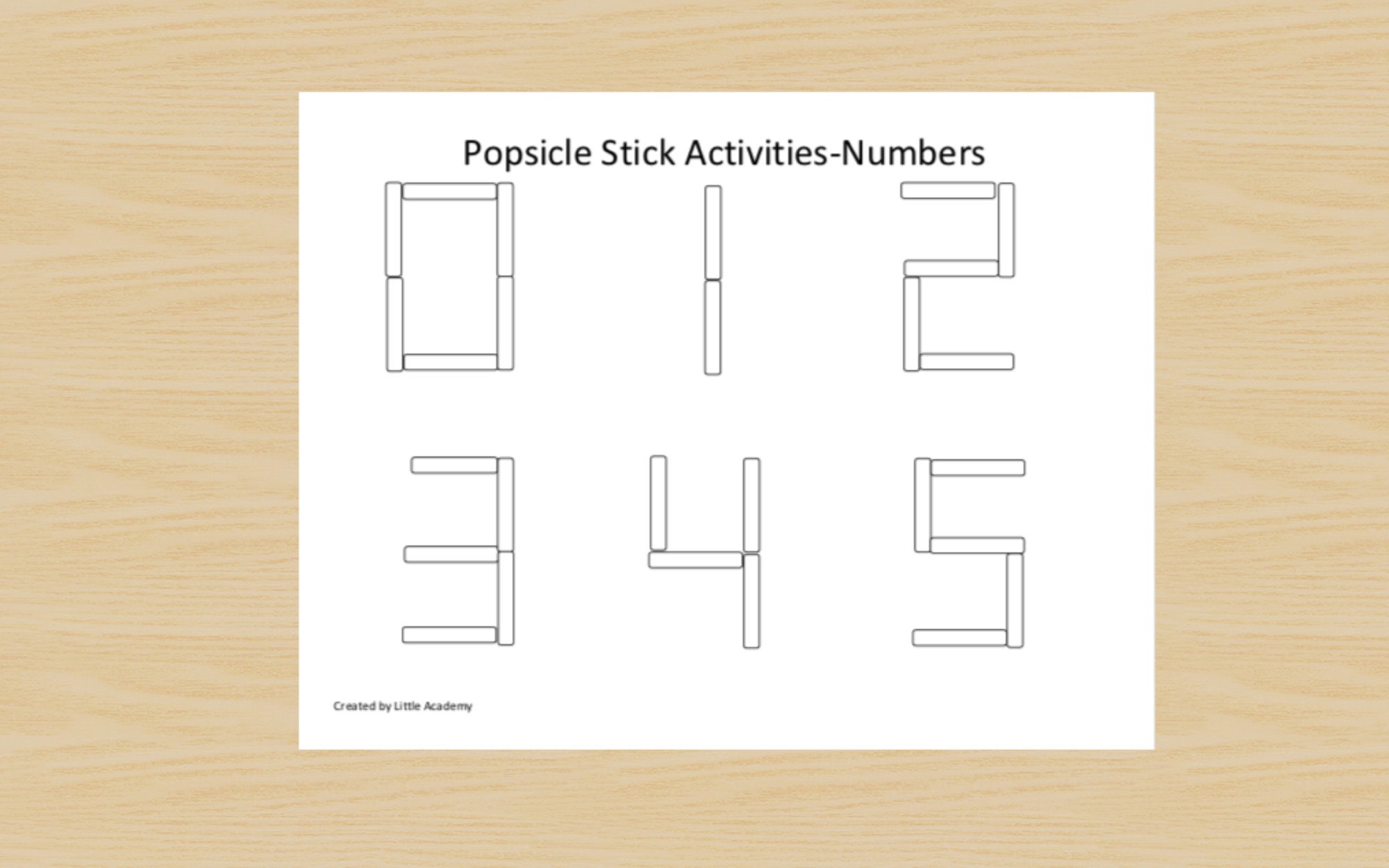 Popsicle Stick Preschool Activity Printable, Learning Alphabet ...