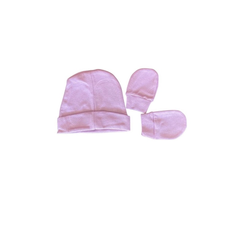 Cotton Knit Baby Hat and Mittens Set, Newborn Winter Accessories - Etsy