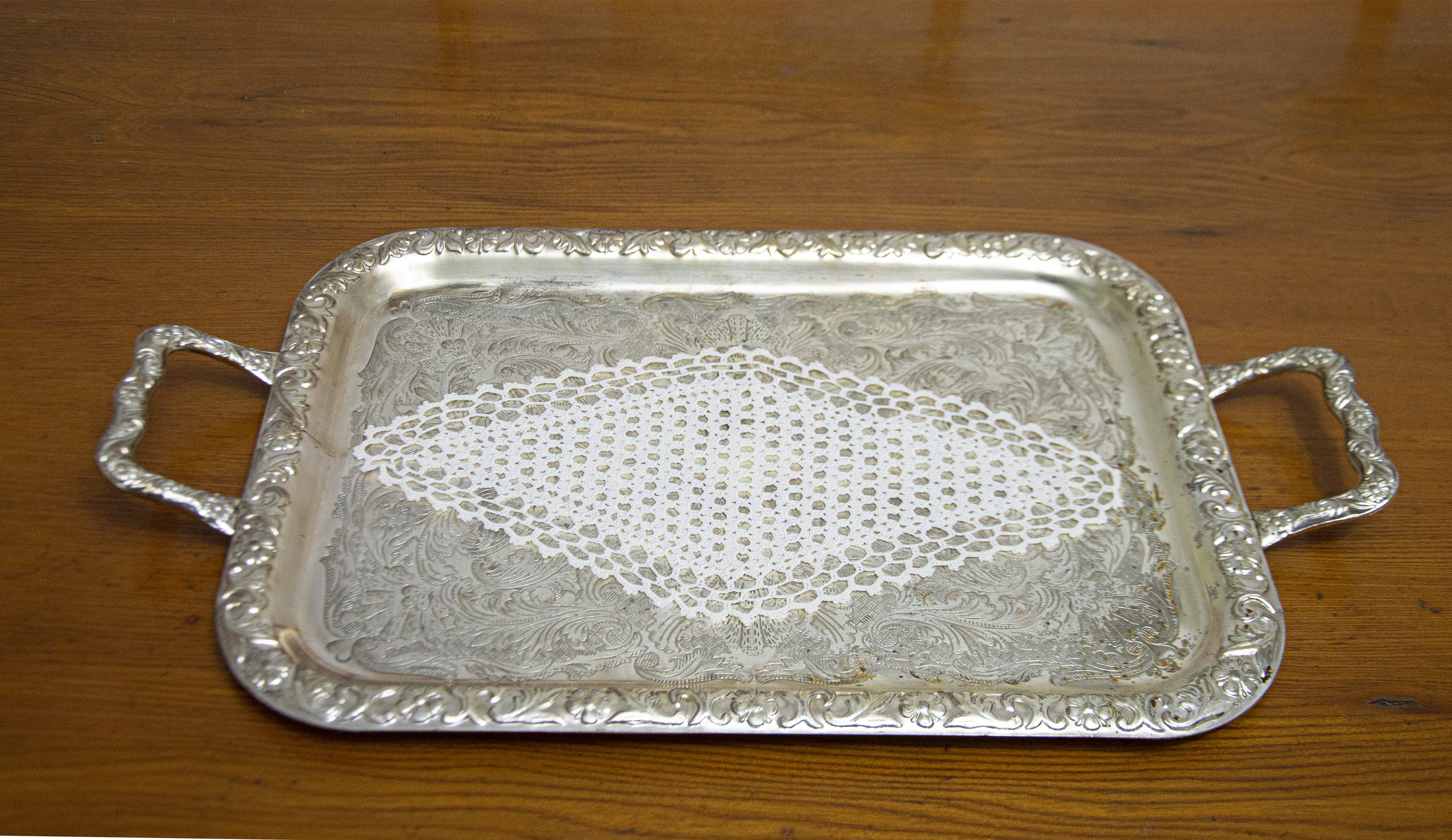 White Lace Tray Cover - Etsy