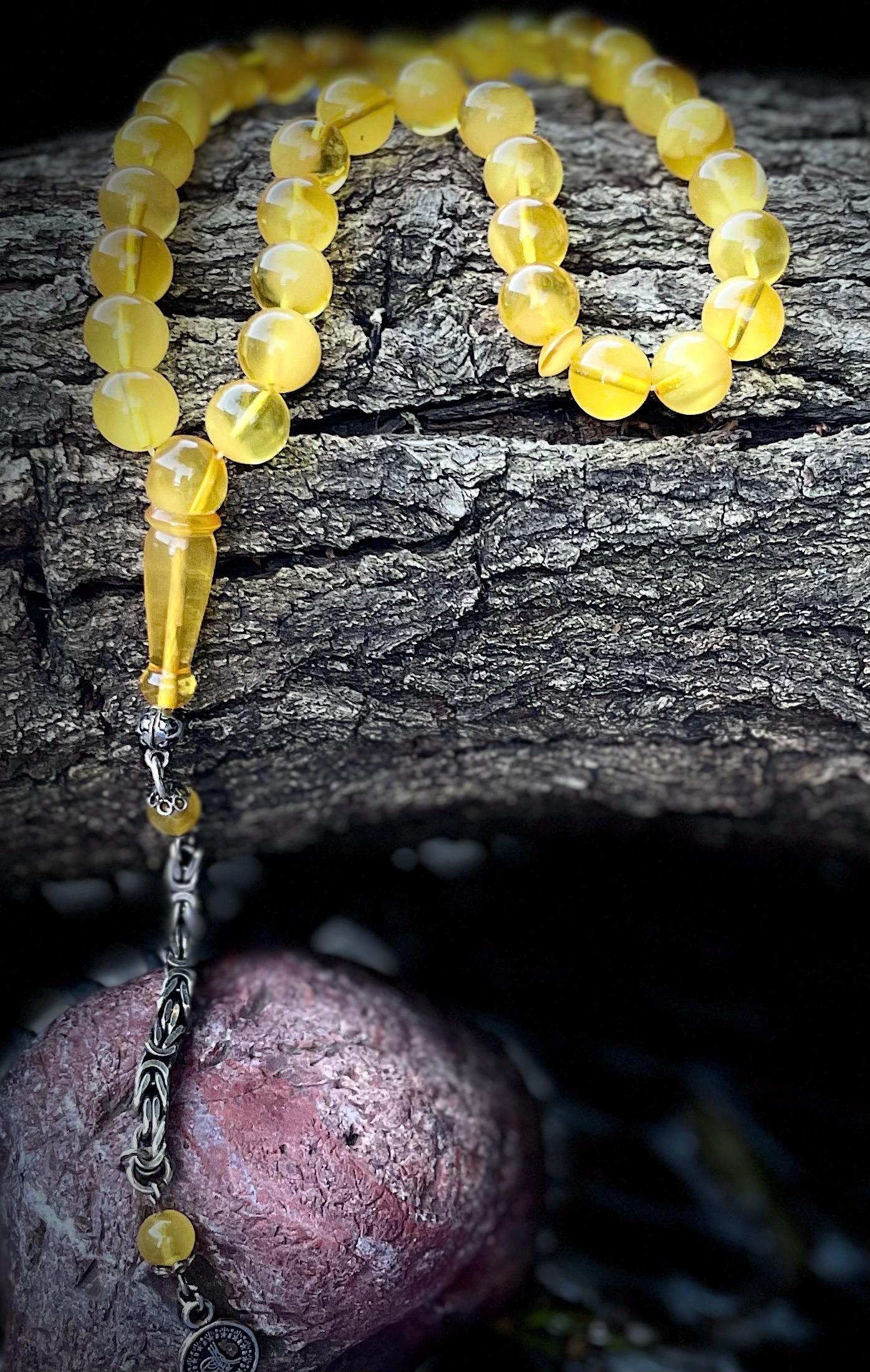 Amber Rosaries, Amber Islamic Prayer Beads, Tasbih, Kehribar Tesbih ...