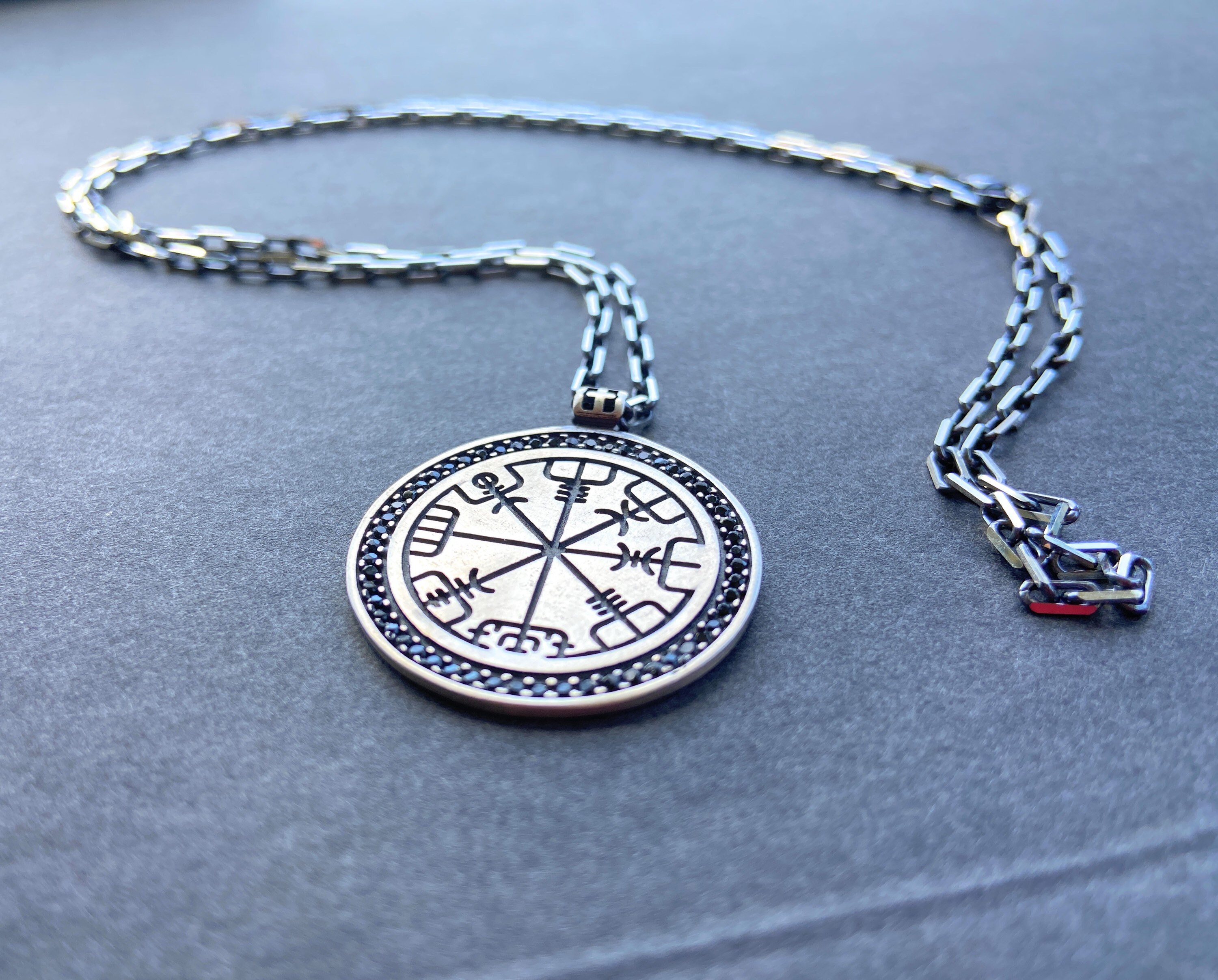 Sterling Silver Viking Compass Necklaces Wayfinder Compass - Etsy